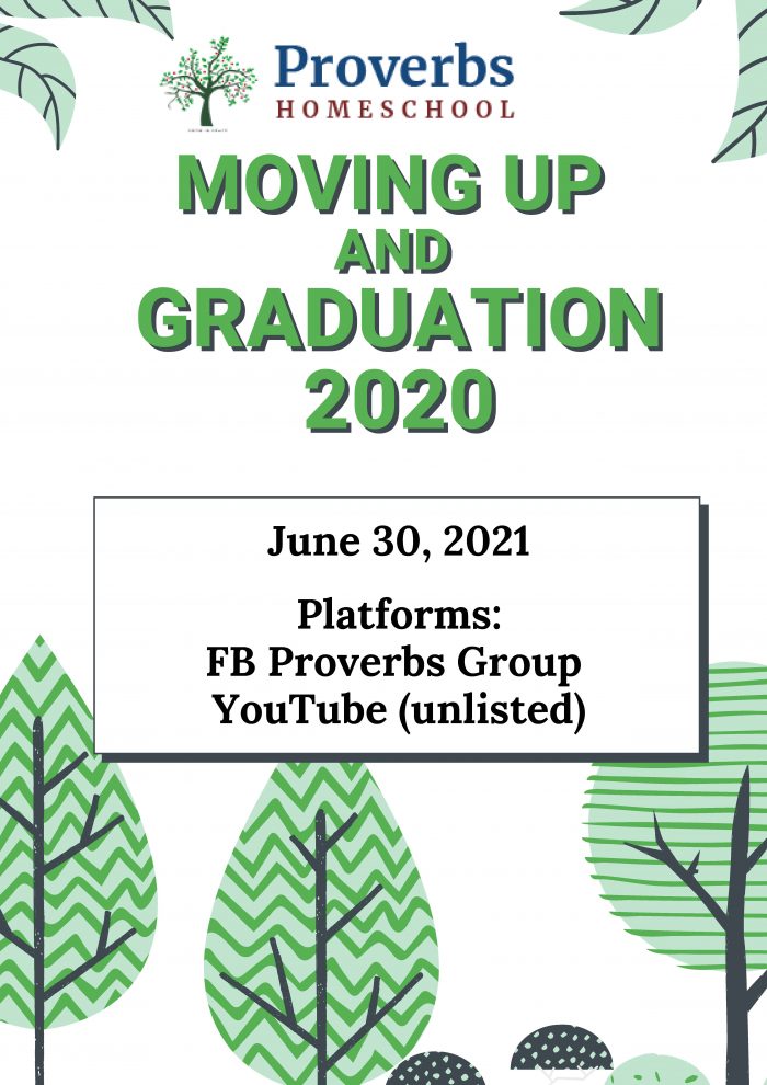 Proverbs Homeschool Moving-up SY 2020-2021 - Proverbs Homeschool